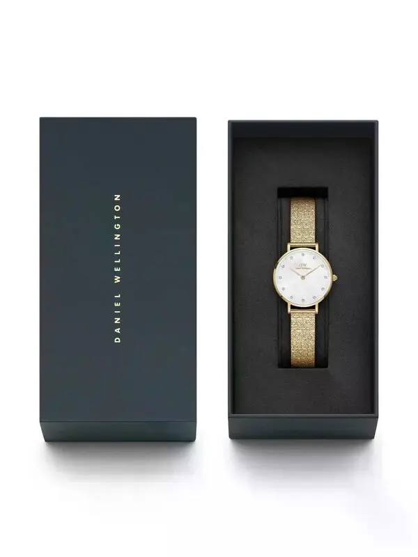 DANIEL WELLINGTON Petite Pressed Studio Lumine 28mm Timepiece - White