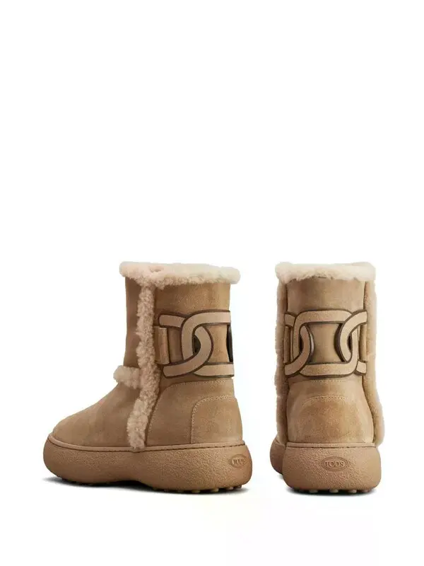 TOD'S Logo-patch Suede Boots