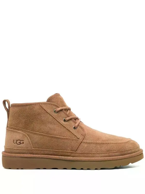 UGG Lace-up Suede Boots - Brown