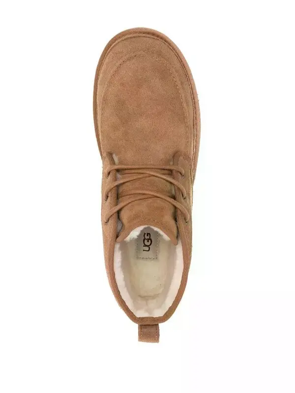 UGG Lace-up Suede Boots - Brown