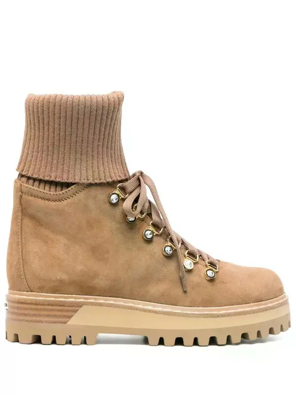 LE SILLA St. Moritz Suede Ankle Boots