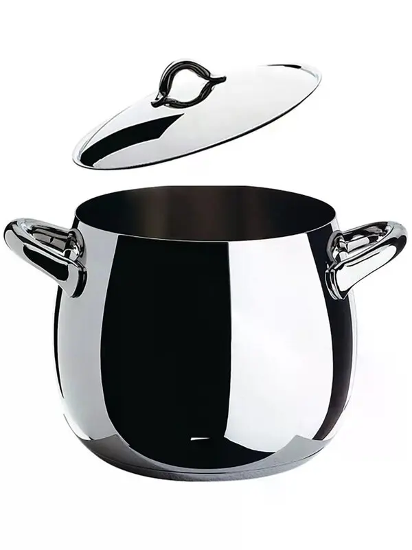 ALESSI Mami Stainless Steel Pot - Silver