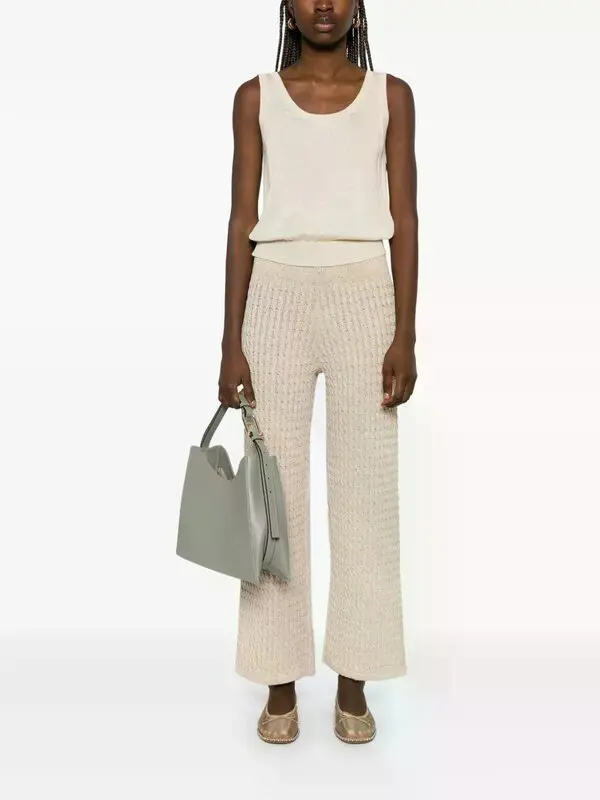 Eleventy Sleeveless Knit Tank Top With Sequin Detailing