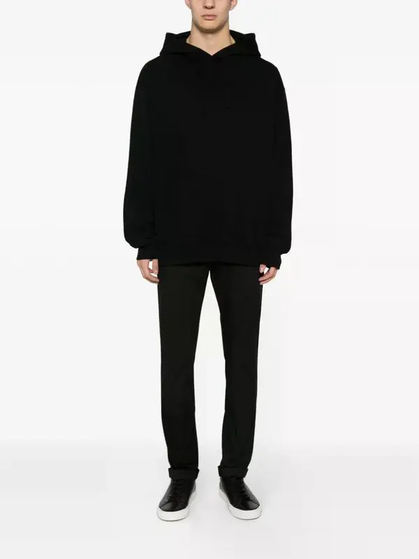 DONDUP Mid-rise Tapered-leg Chinos - Black