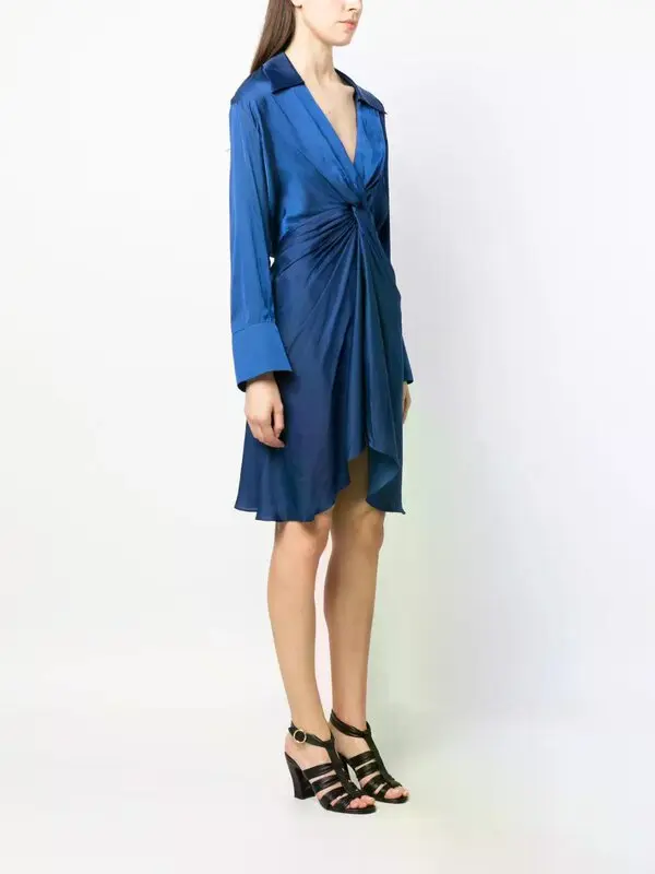 Zadig&Voltaire Rozo Twisted V-neck Midi Dress