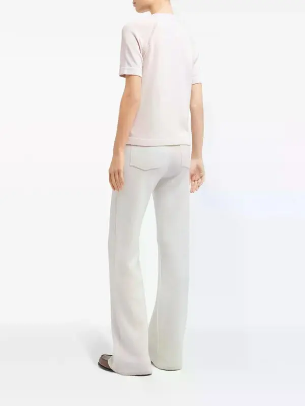 BARRIE Intarsia-knit Cashmere Top