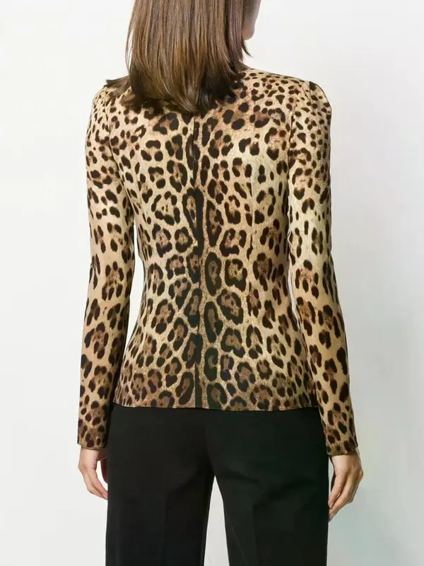 Dolce & Gabbana Leopard-print Long-sleeve T-shirt