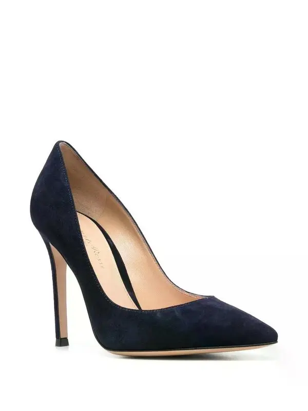 GIANVITO ROSSI 105mm Suede Pumps - Blue