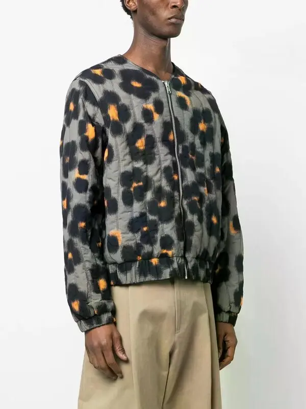 Kenzo Hana Leopard Reversible Bomber Jacket