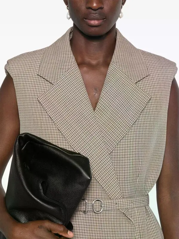 JIL SANDER Checked Virgin Wool Vest