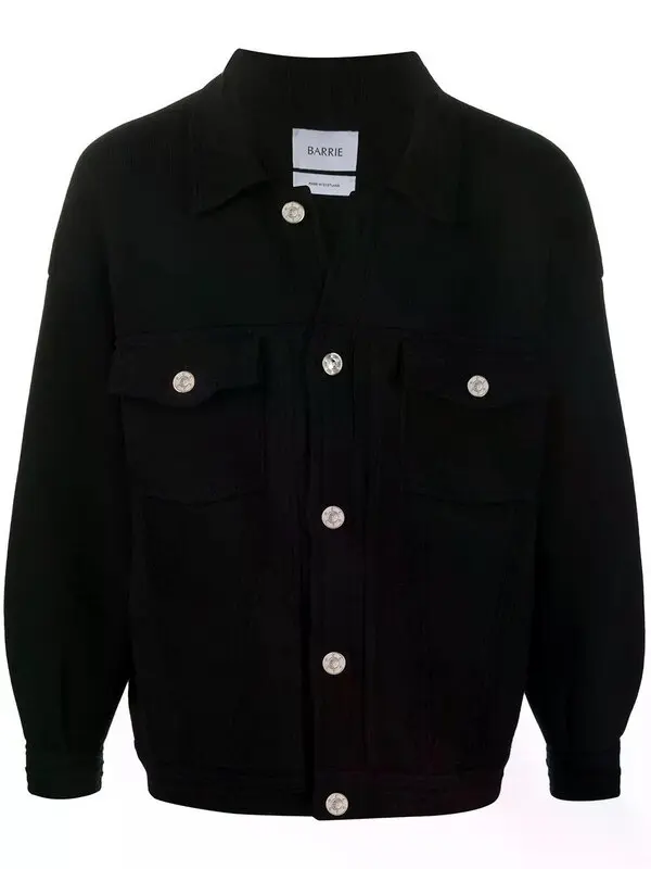 BARRIE Oversized Denim Jacket - Black