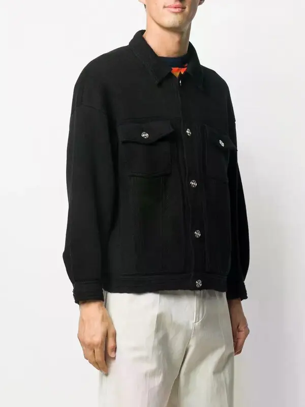 BARRIE Oversized Denim Jacket - Black