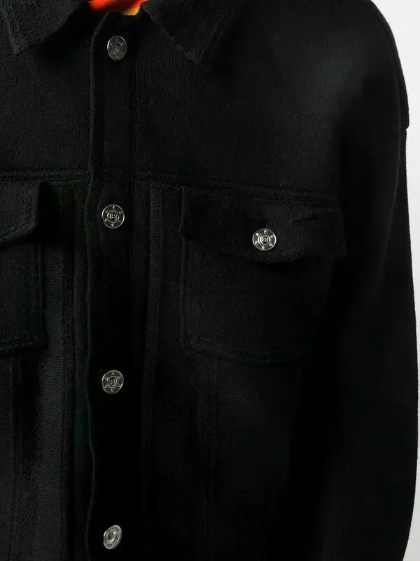 BARRIE Oversized Denim Jacket - Black
