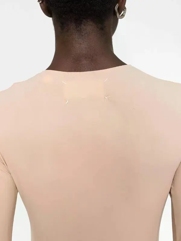 MAISON MARGIELA Long-sleeve Crew Neck Bodysuit - Neutrals