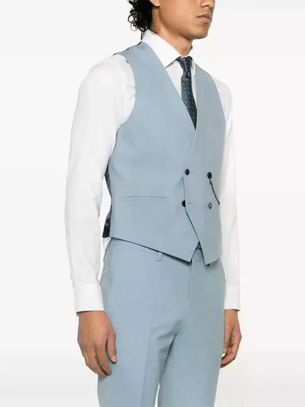 Hugo Paneled Double-breasted Waistcoat