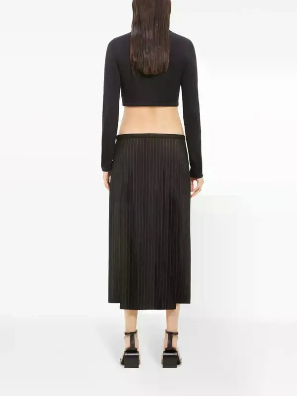 COURREGES Cropped Fine-knit Cardigan