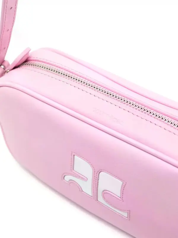 COURREGES Re-edition Leather Shoulder Bag - Pink