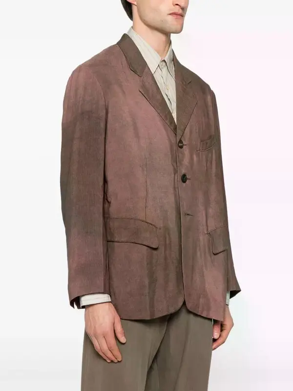 ZIGGY CHEN Cotton Blazer - Brown
