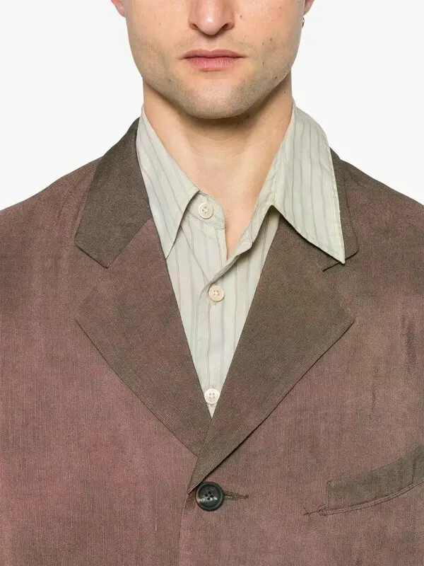 ZIGGY CHEN Cotton Blazer - Brown