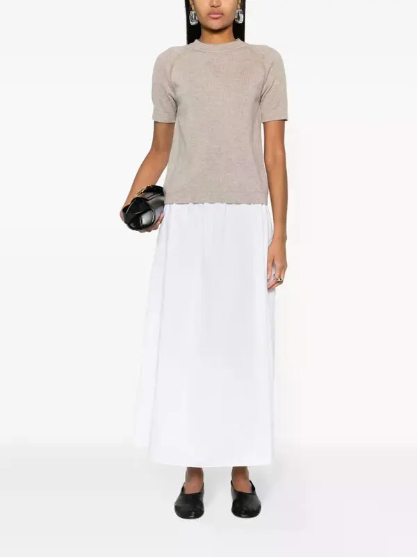BARRIE Cashmere Knitted Top - Neutrals