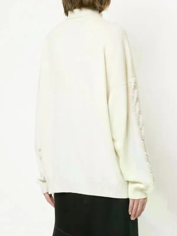 BARRIE Troisieme Dimension Cashmere Turtleneck Pullover - White