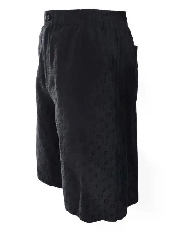 Off-White Jacquard Logo Bermuda Shorts
