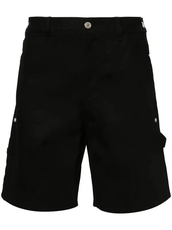 COURREGES Sailor Strap-detailed Denim Shorts