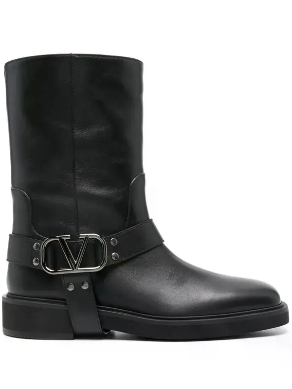 Valentino Garavani 30mm Vlogo Biker Boots
