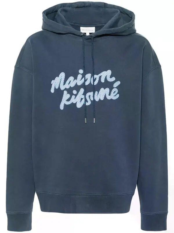 Maison Kitsuné Logo-patch Cotton Hoodie
