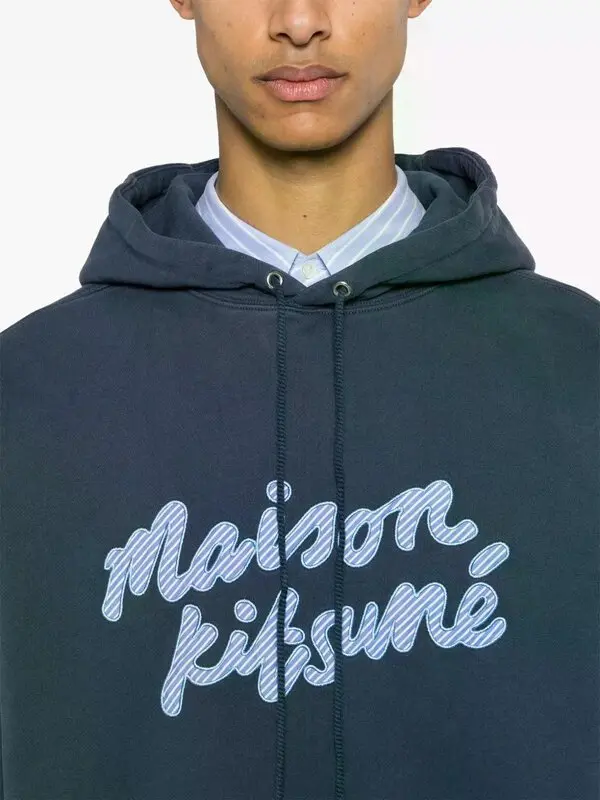 Maison Kitsuné Logo-patch Cotton Hoodie