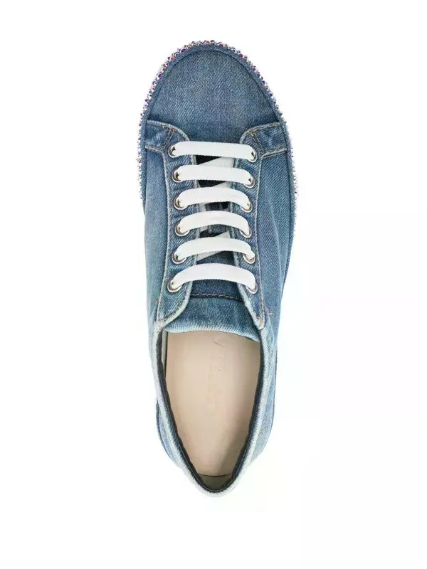 LE SILLA Andrea Crystal-embellished Sneakers