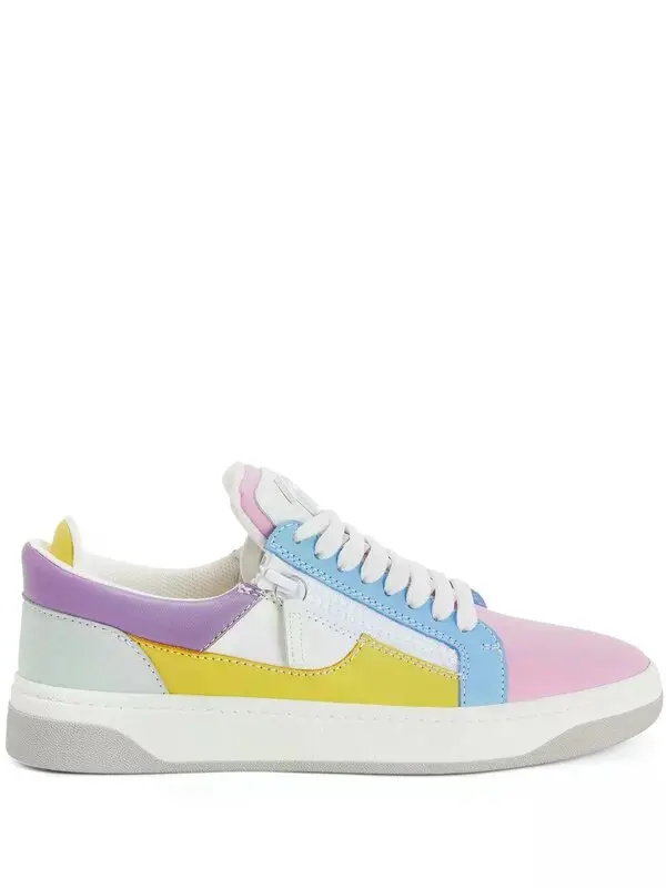GIUSEPPE ZANOTTI Gz94 Double-zip Low-top Sneakers - Multicolour