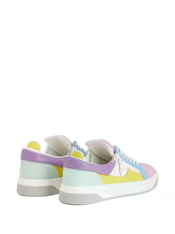 GIUSEPPE ZANOTTI Gz94 Double-zip Low-top Sneakers - Multicolour