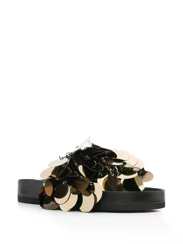 Rabanne Sequin-embellished Slides