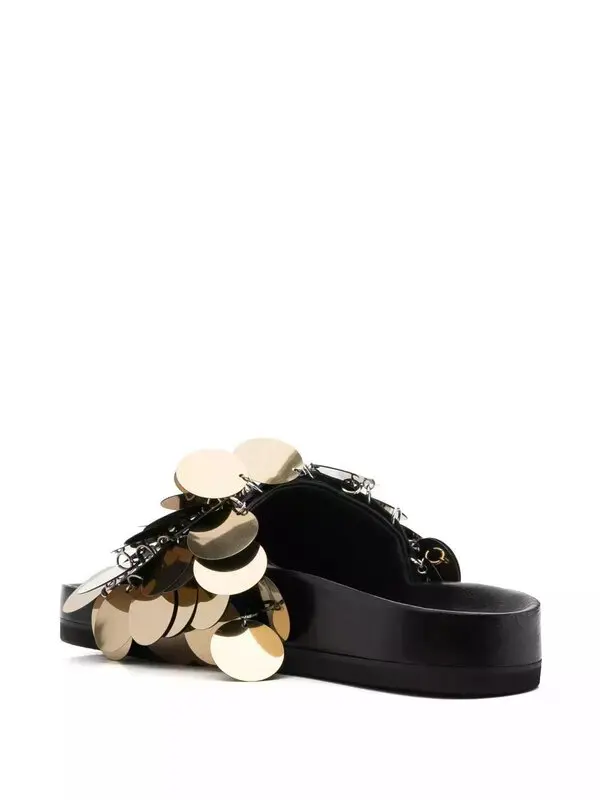 Rabanne Sequin-embellished Slides