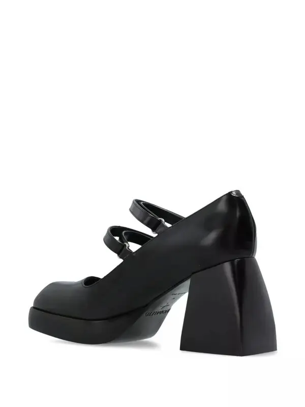 NODALETO Leather Mary Jane Pumps