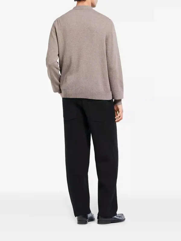 BARRIE Logo-appliqué Cashmere Cardigan