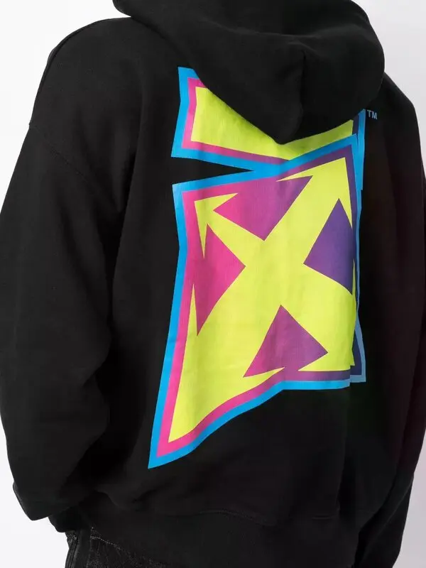 Off-White Thunder Print Skate Hoodie