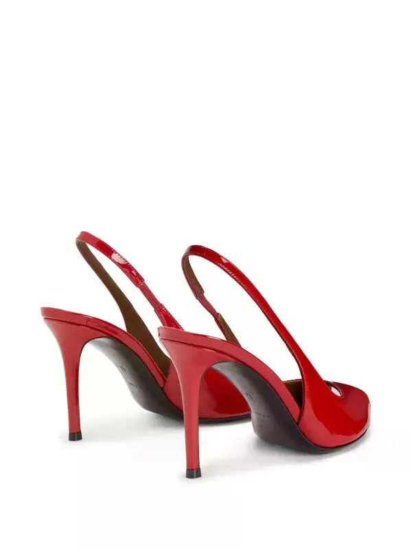 GIUSEPPE ZANOTTI 90mm Open Toe Slingback Sandals - Red