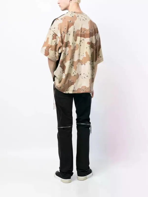 MASTERMIND WORLD Camouflage-print Wool T-shirt