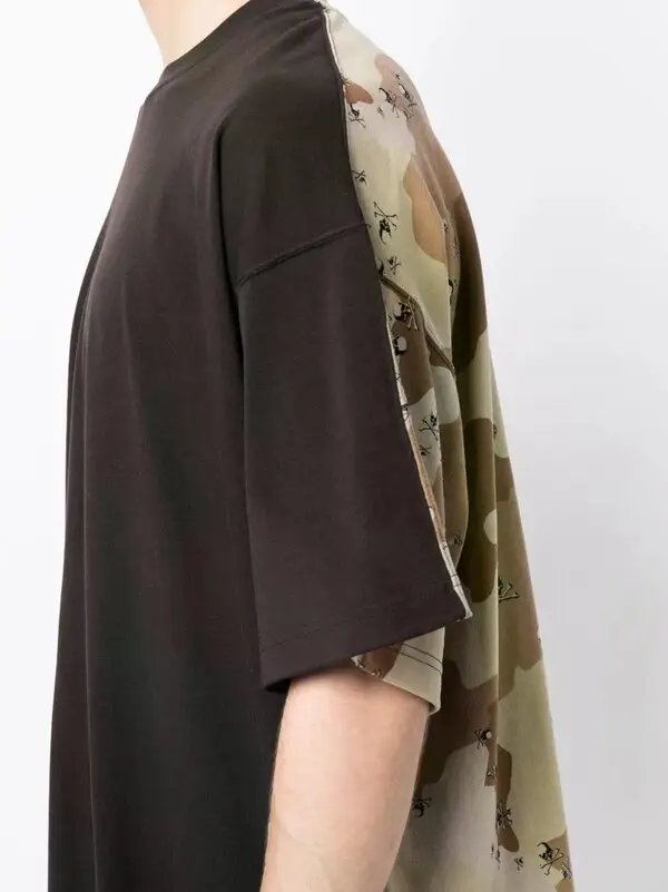 MASTERMIND WORLD Camouflage-print Wool T-shirt