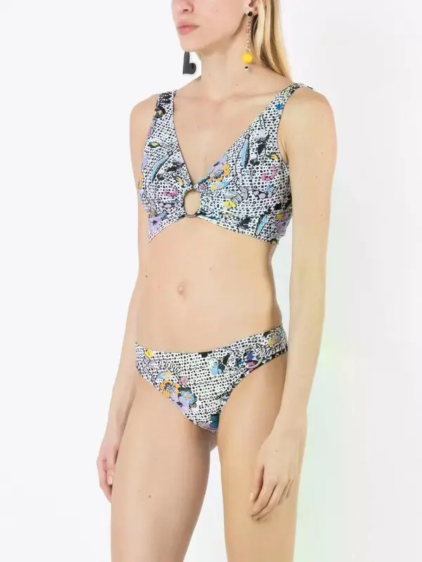 AMIR SLAMA Graphic-print Bikini Set