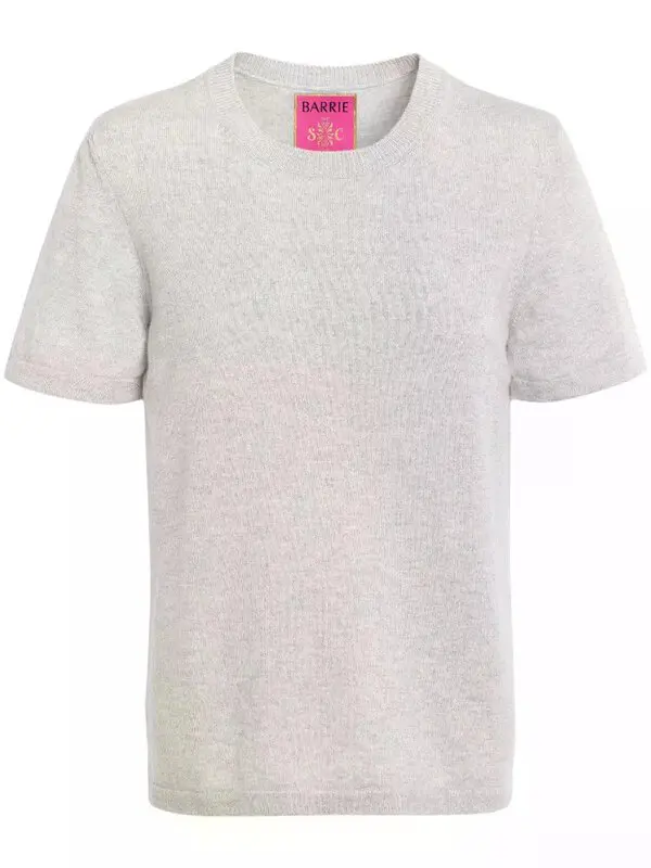 BARRIE Fine-knit Crew-neck T-shirt