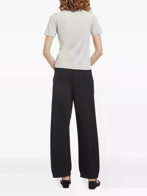 BARRIE Fine-knit Crew-neck T-shirt