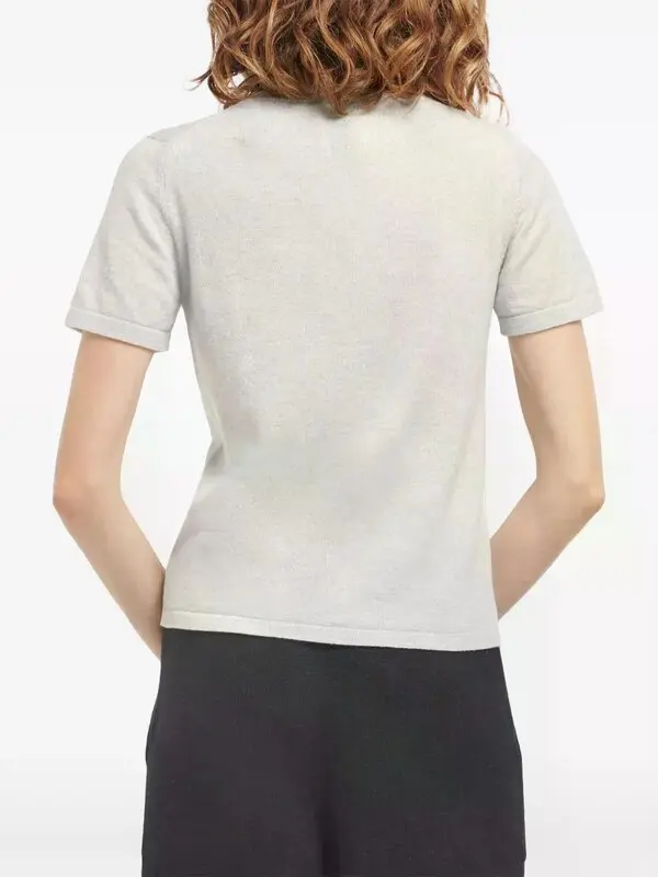 BARRIE Fine-knit Crew-neck T-shirt