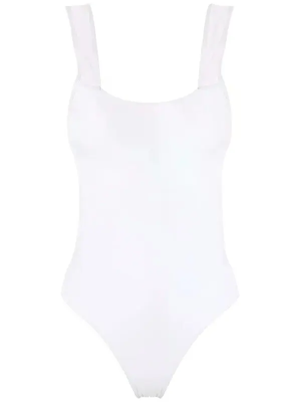 AMIR SLAMA Cut-out One-piece - White