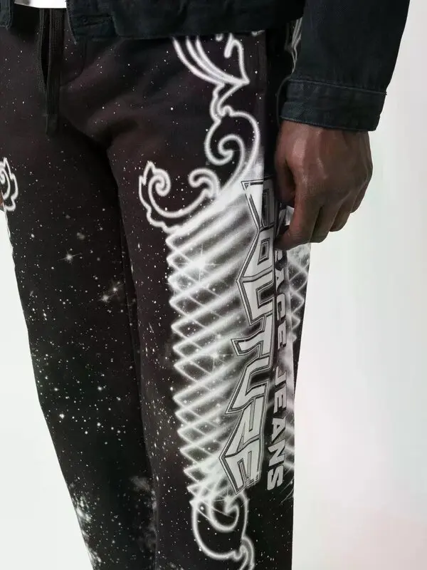 Versace Galaxy-print Cotton Track-pants
