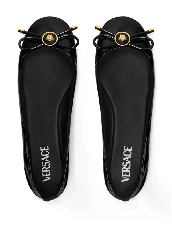Versace Opera Bow Ballet Flats