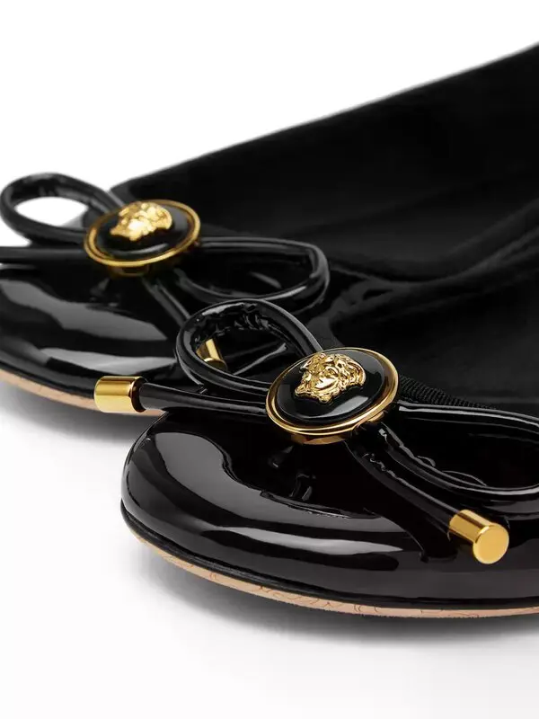 Versace Opera Bow Ballet Flats
