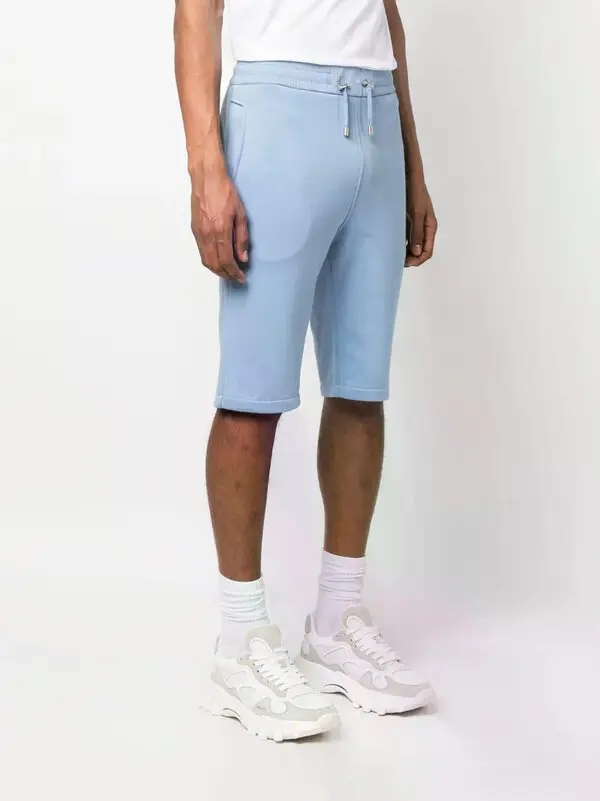 Balmain Logo-print Track Shorts - Blue